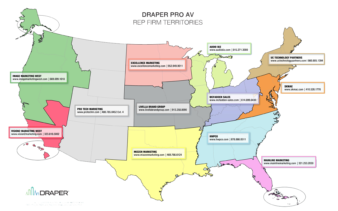Draper Adds New Pro AV Rep Firm Pro Tech Marketing - Draper, Inc. Blog